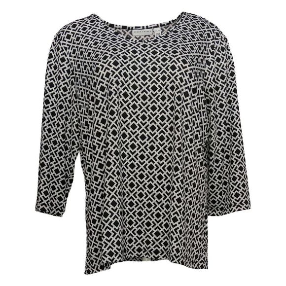 Susan Graver | Tops | Susan Graver Womens Top Sz Xl Printed Liquid Knit ...